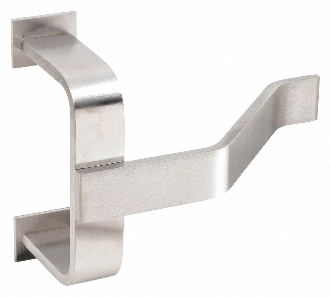 ROCKWOOD, 4 1/2 in Projection, Stainless Steel, Exit Device Protector ...