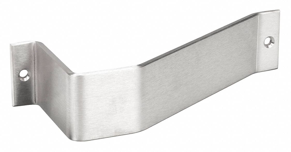 ROCKWOOD, 3 1/4 in Projection, Stainless Steel, Lever Door Protector ...