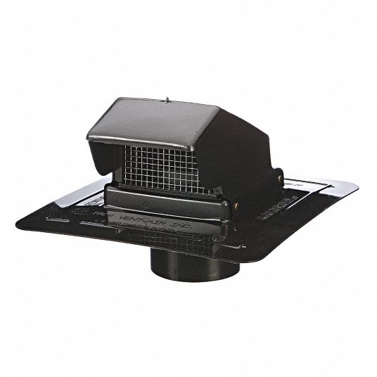 5-3/4" x 8-3/8" Plastic Wall/Roof Cap with 11 x 12-5/8 Flange Size (In ...