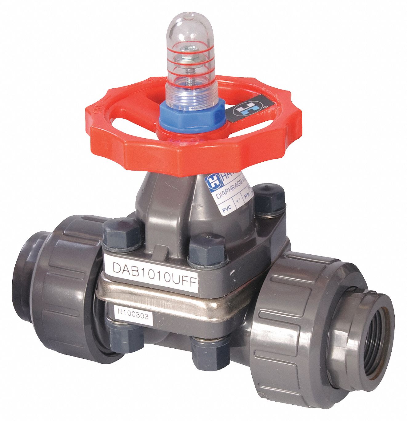 HAYWARD, 2 in, PVC, Diaphragm Valve - 3HMD3|DAB1020UFF - Grainger