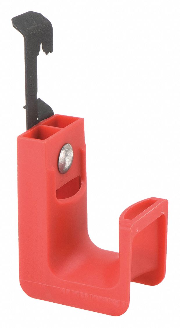 PANDUIT, Clip-On without Locking Latch, 3/4 in Max. Bundle Dia., J-Hook ...