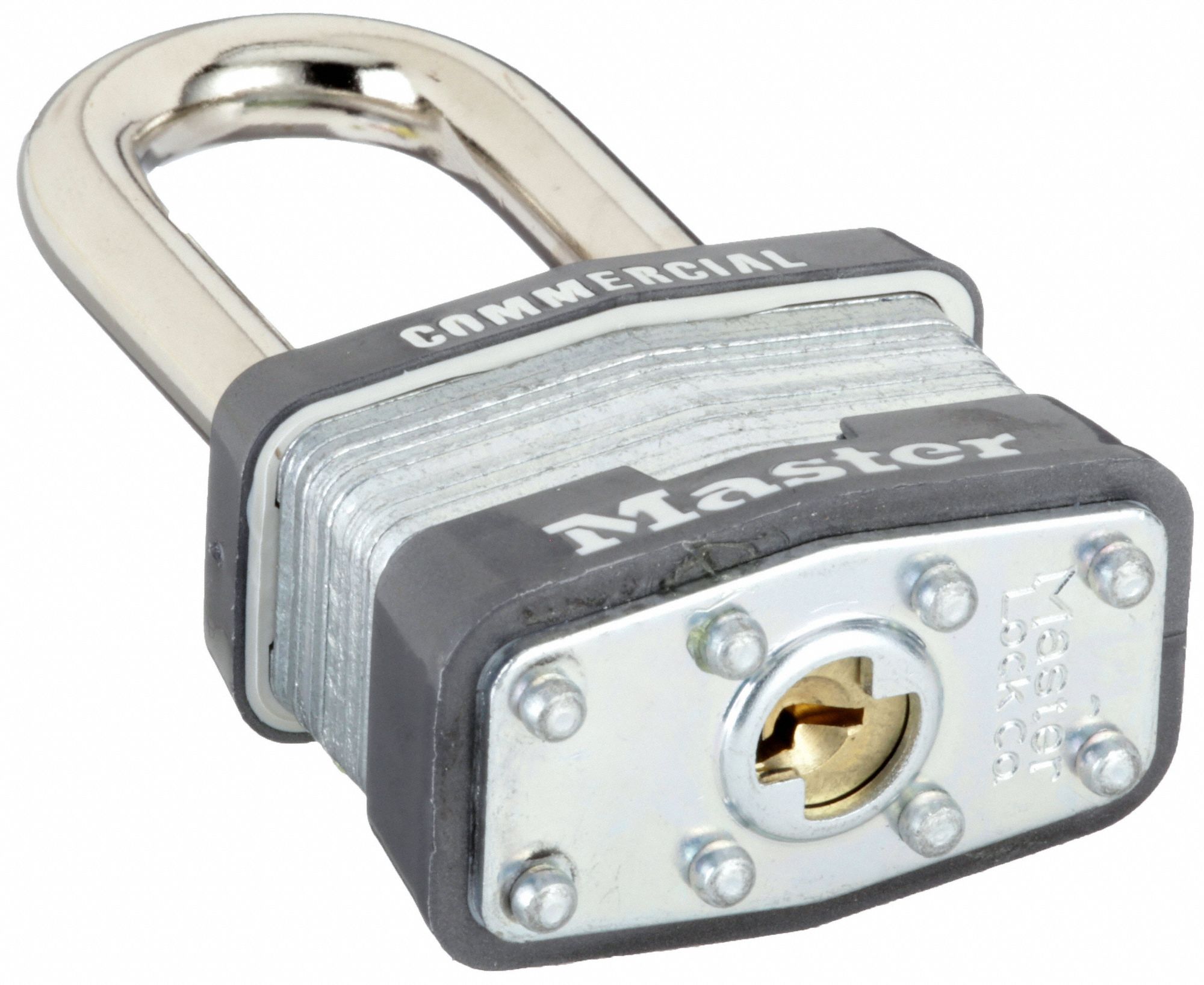 MASTER LOCK Padlock: 1 1/2 in Vertical Shackle Clearance, 3/4 in ...