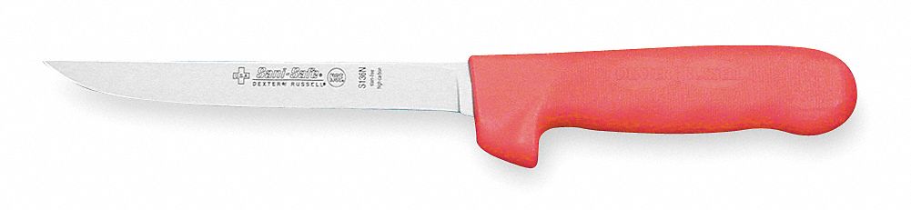 6 in Boning Knife, Red - Grainger