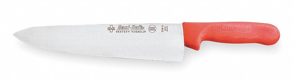 10 in Cooks Knife, Red - Grainger