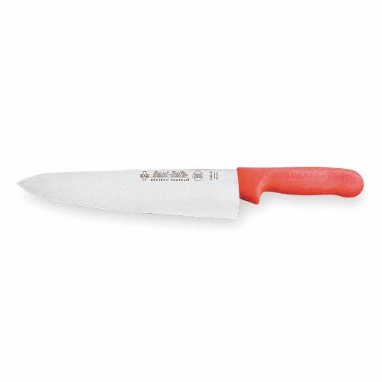 10 in Cooks Knife, Red - Grainger