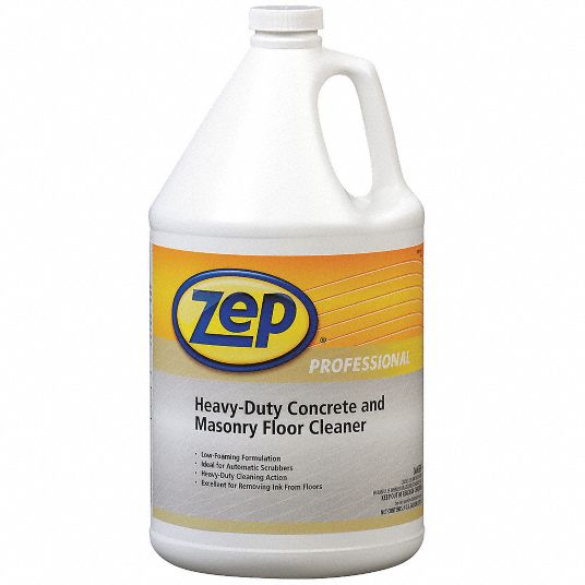 ZEP PROFESSIONAL Concrete and Masonry Floor Cleaner, 1 gal, Jug - 3HUP4 ...
