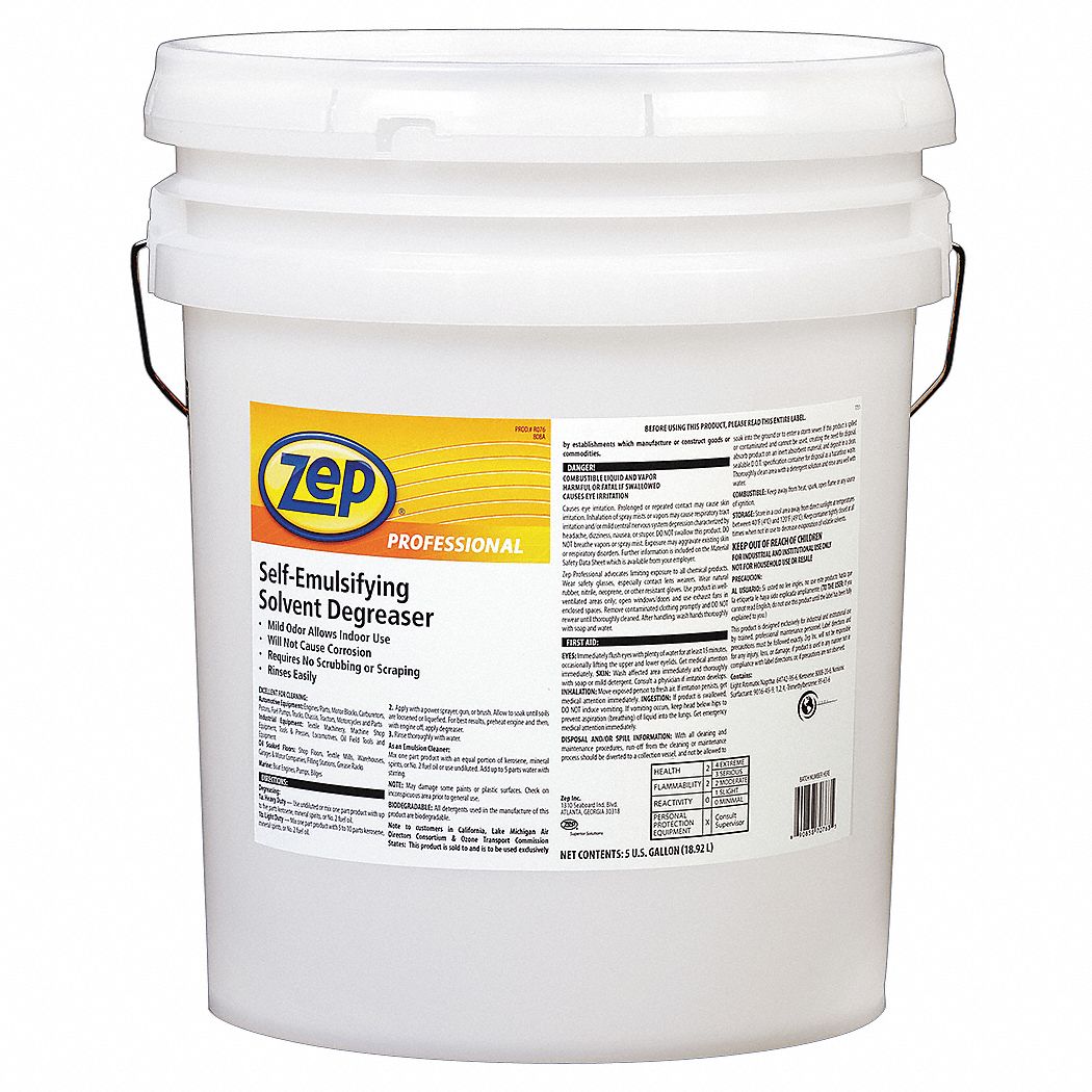 ZEP PROFESSIONAL, Solvent Based, Bucket, Degreaser - 3HUW3|1041563 ...