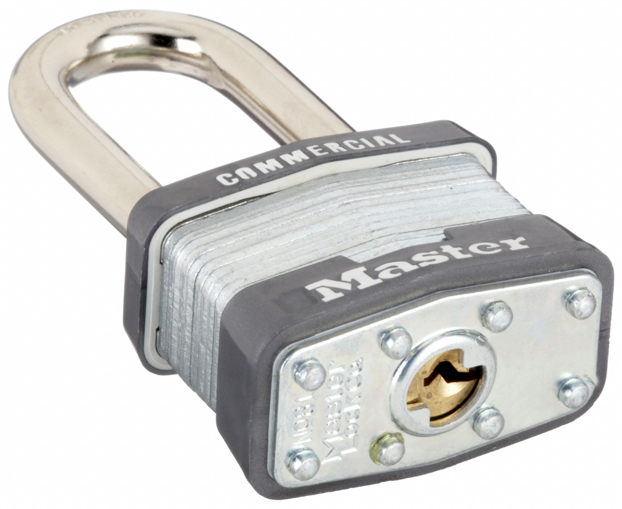 MASTER LOCK Padlock: 1 1/2 in Vertical Shackle Clearance, 3/4 in ...