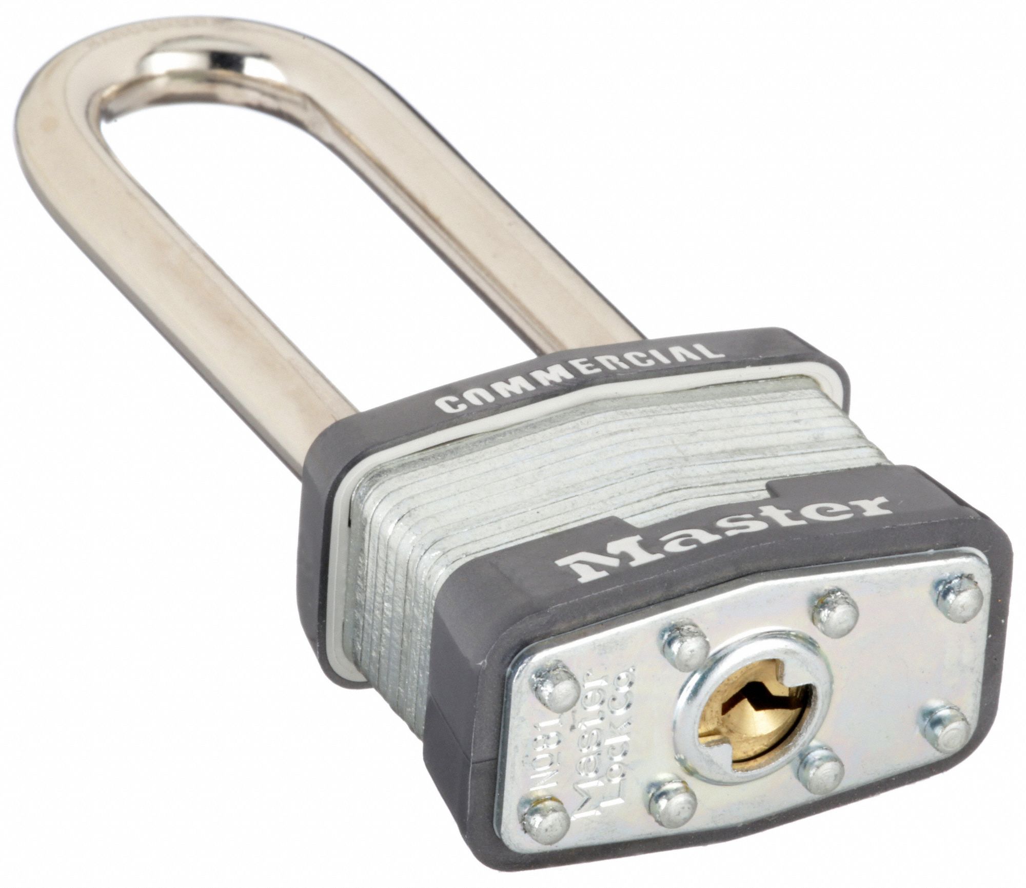 MASTER LOCK Padlock: 2 1/2 in Vertical Shackle Clearance, 3/4 in ...