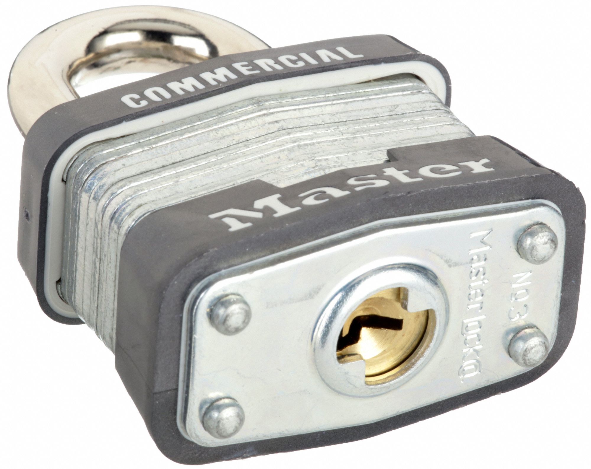 MASTER LOCK Padlock: 3/4 in Vertical Shackle Clearance, 5/8 in ...