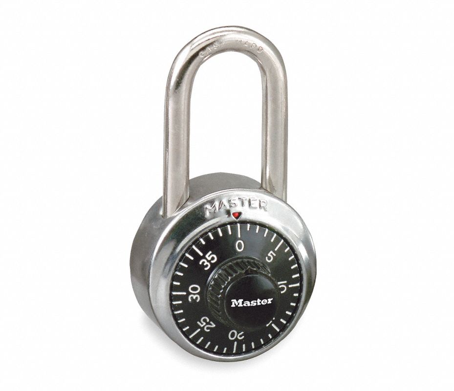 MASTER LOCK Candado de Combinación 3 dígitos Configuración Sencilla Acero Inoxidable Plateado ...