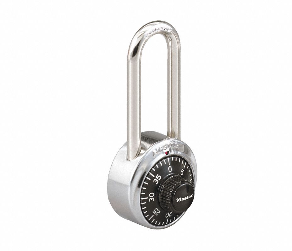 MASTER LOCK Candado de Combinación 3 dígitos Configuración Sencilla Acero Inoxidable Plateado ...