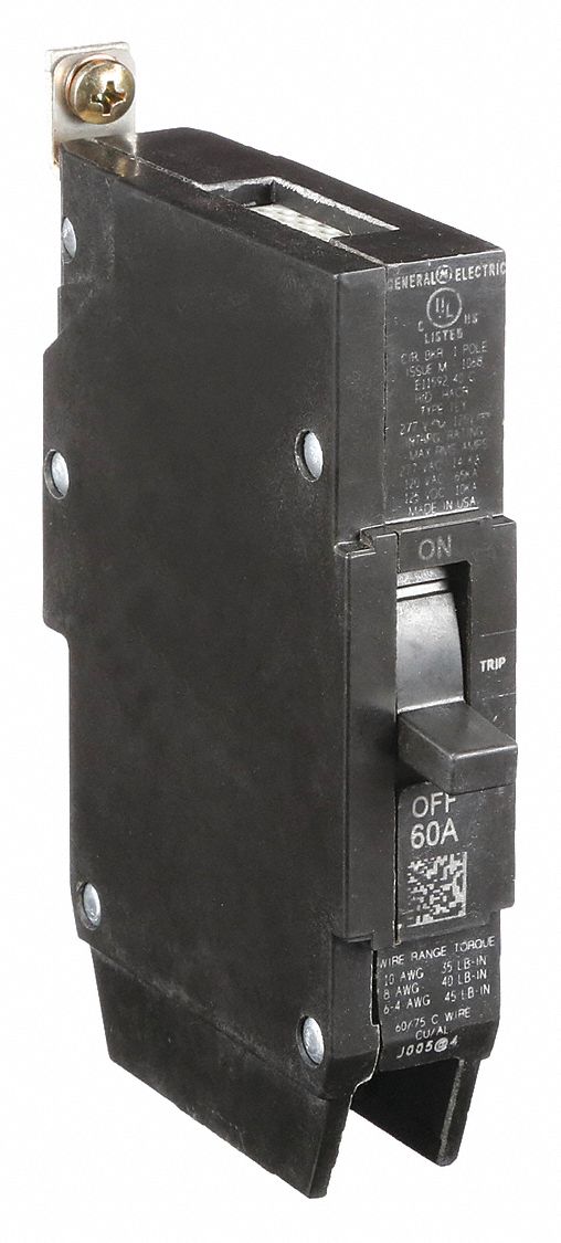 GE, 60 A Amps, 14kA at 277V AC, Molded Case Circuit Breaker - 3HXC8|TEY160 - Grainger