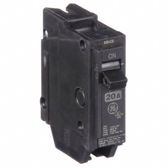 GE, THQL, 20 A, Miniature Circuit Breaker - 3HXJ1|THQL1120HID - Grainger