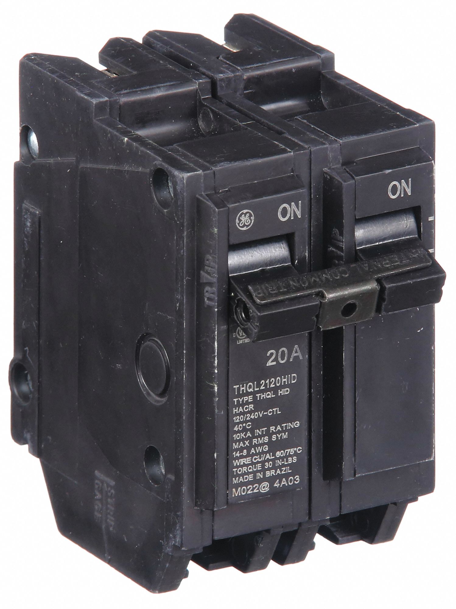 GE, THQL, 20 A, Miniature Circuit Breaker - 3HXL1|THQL2120HID - Grainger