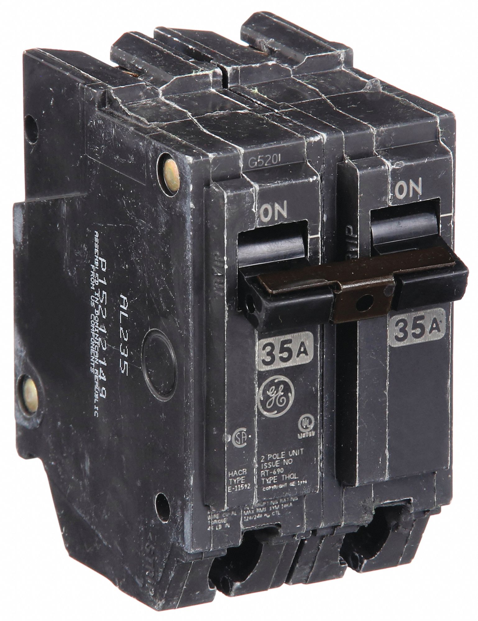 GE, THQL, 35 A, Miniature Circuit Breaker - 3HXL6|THQL2135 - Grainger