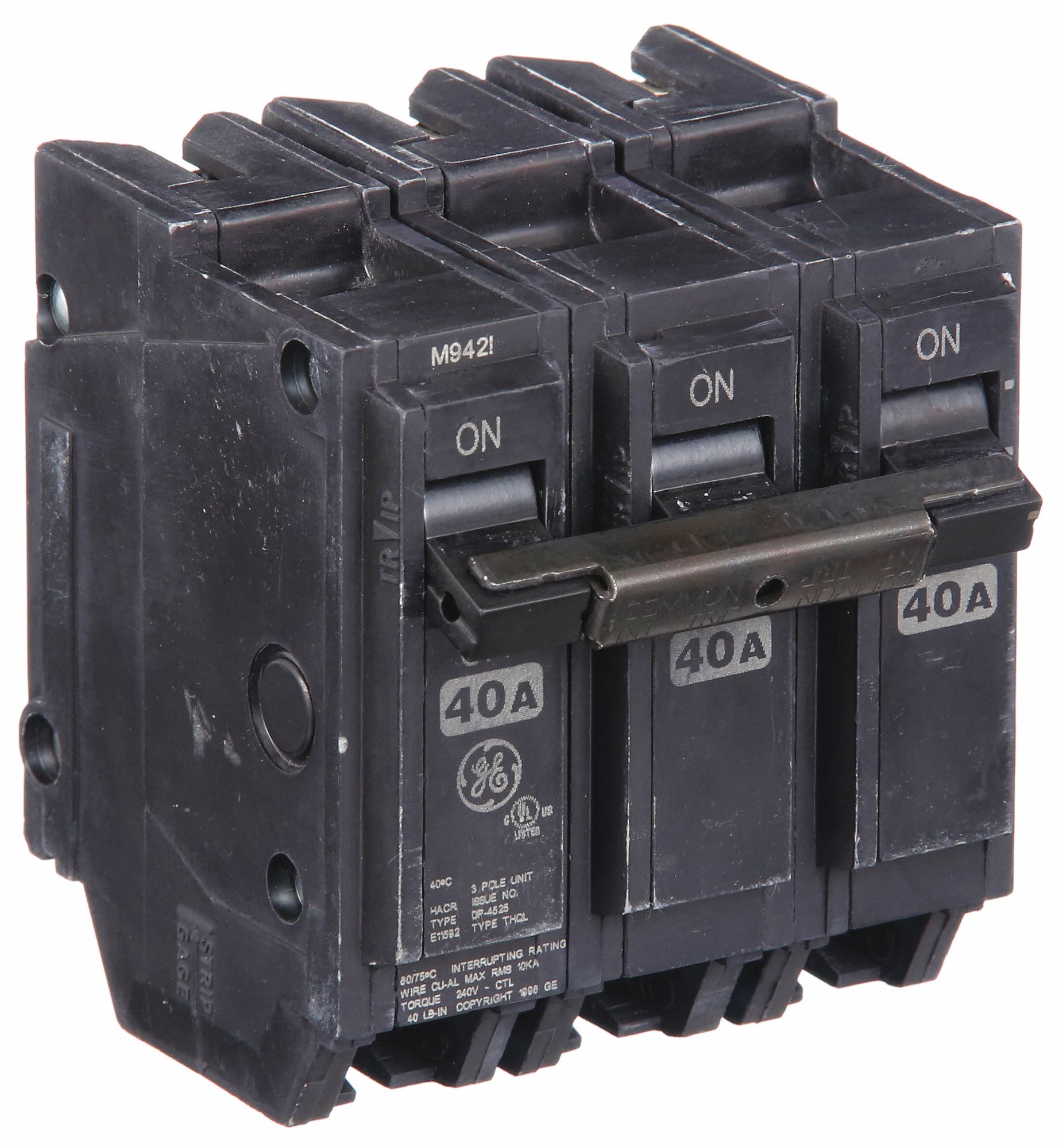 GE, THQL, 40 A, Miniature Circuit Breaker - 3HXN4|THQL32040 - Grainger