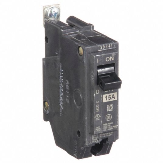 GE, THQB, 15 A, Miniature Circuit Breaker - 3HXR3|THQB1115 - Grainger