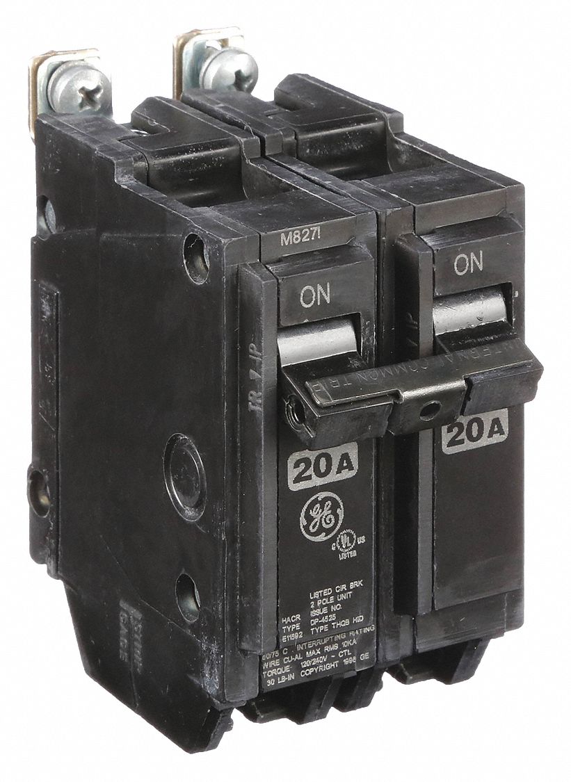 GE, THQB, 20 A, Miniature Circuit Breaker - 3HXU7|THQB2120HID - Grainger