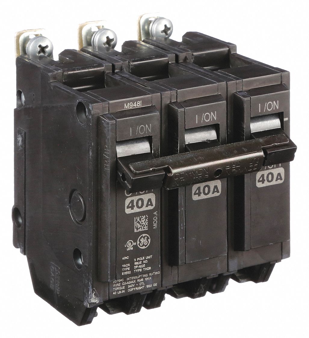 GE, THQB, 40 A, Miniature Circuit Breaker - 3HXW7|THQB32040 - Grainger