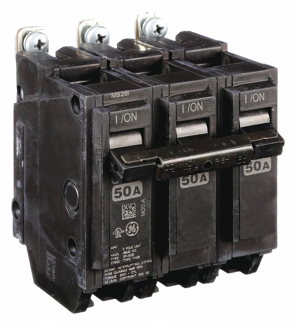 GE, THQB, 50 A, Miniature Circuit Breaker - 3HXW9|THQB32050 - Grainger