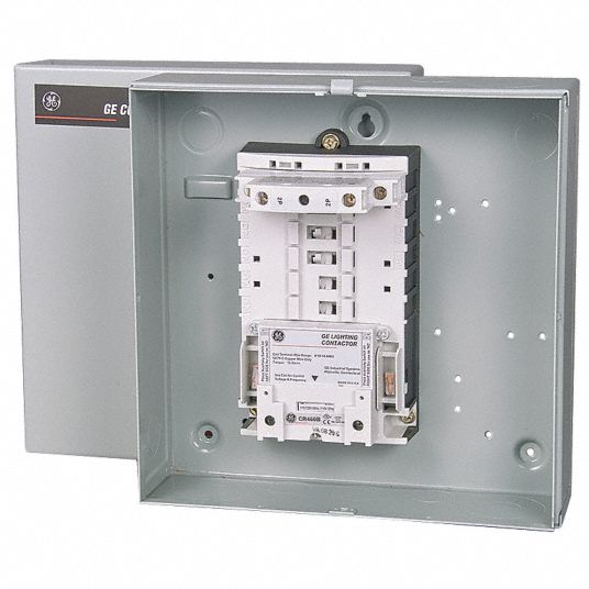 GE Lighting Magnetic Contactor: 2 Poles, 277V AC, 30 A Full Load Amps ...