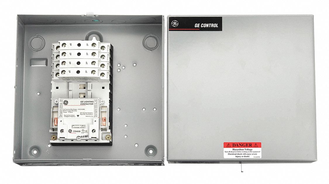GE LIGHTING CONTACTR,8P,120V,NEMA1,ELECHELD - Lighting Magnetic ...