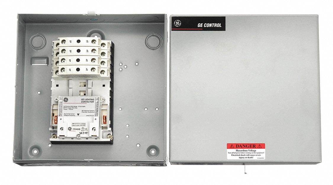 Panel With Lighting Control Contactor A202K2BA Magnetic Contactors