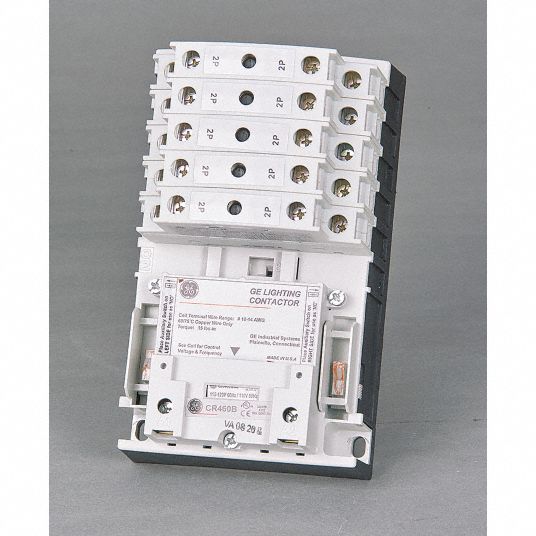 GE, 10 Poles, 277V AC, Lighting Magnetic Contactor - 3HYC6|CR463LB0ANA ...