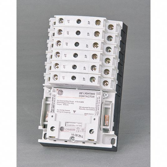 GE, 12 Poles, 277V AC, Lighting Magnetic Contactor - 3HYD1|CR463LD0ANA ...