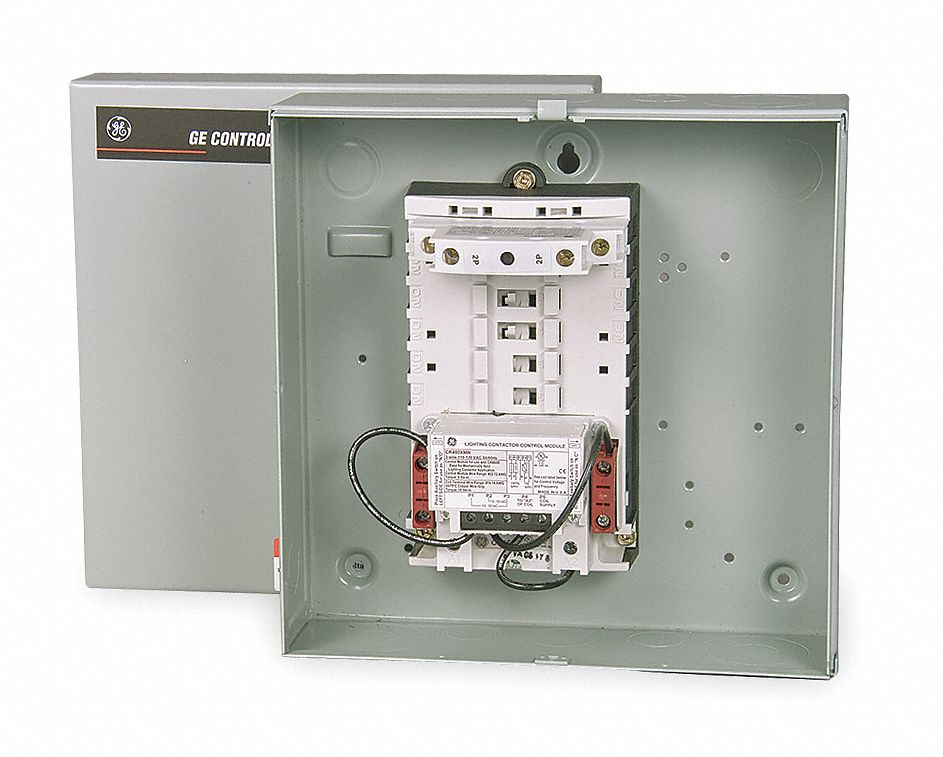 GE, 2 Poles, 120V AC, Lighting Magnetic Contactor - 3HYD8 ...