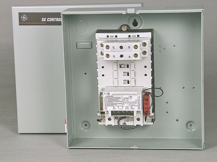 GE, 4 Poles, 120V AC, Lighting Magnetic Contactor - 3HYE3 ...