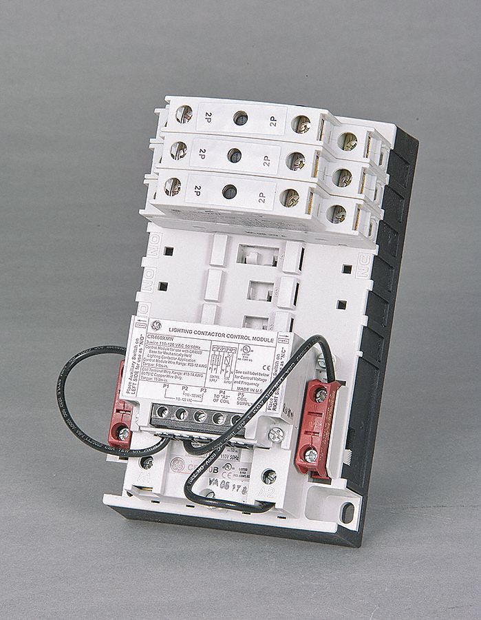GE, 6 Poles, 277V AC, Lighting Magnetic Contactor - 3HYF7|CR463M60PNA ...