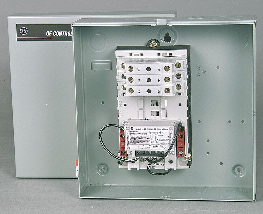 GE, 6 Poles, 120V AC, Lighting Magnetic Contactor - 3HYF6 ...