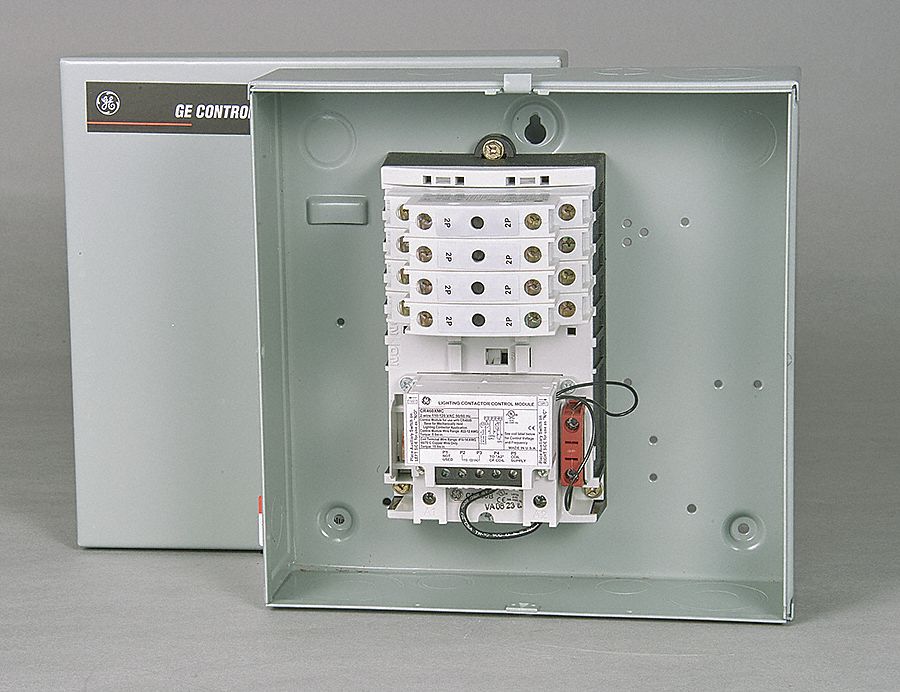 GE, 8 Poles, 277V AC, Lighting Magnetic Contactor - 3HYG3 ...