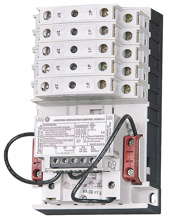 GE Lighting Magnetic Contactor: 10 Poles, 120V AC, 30 A Full Load Amps ...