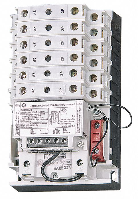 GE, 12 Poles, 277V AC, Lighting Magnetic Contactor - 3HYH9|CR463MD0DNA ...