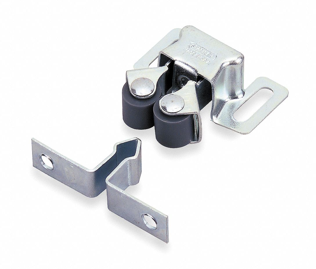 Grab, Non-locking, Grab Catch, 1 7/16 in, Bright Zinc - Grainger