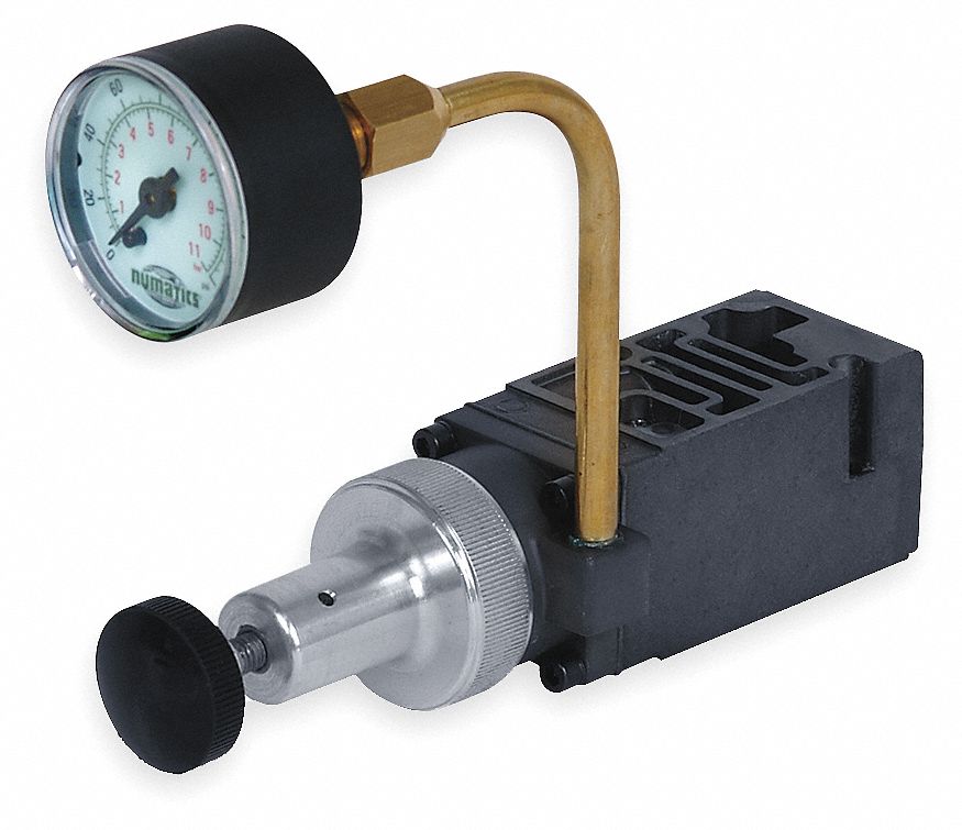 NUMATICS Sandwich Single Air Regulator: 46 cfm Max Flow Rate, 10 psi to ...