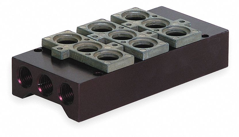 NUMATICS, For Series L1, 3 Valve Ports, Manifold Assembly - 3JCR1|206 ...