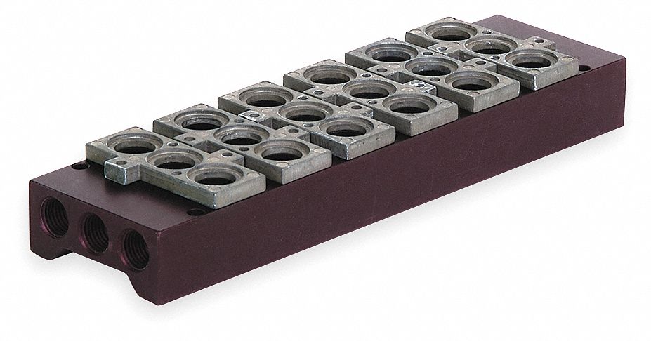 NUMATICS, For Series L1, 6 Valve Ports, Manifold Assembly - 3JCR3|206 ...