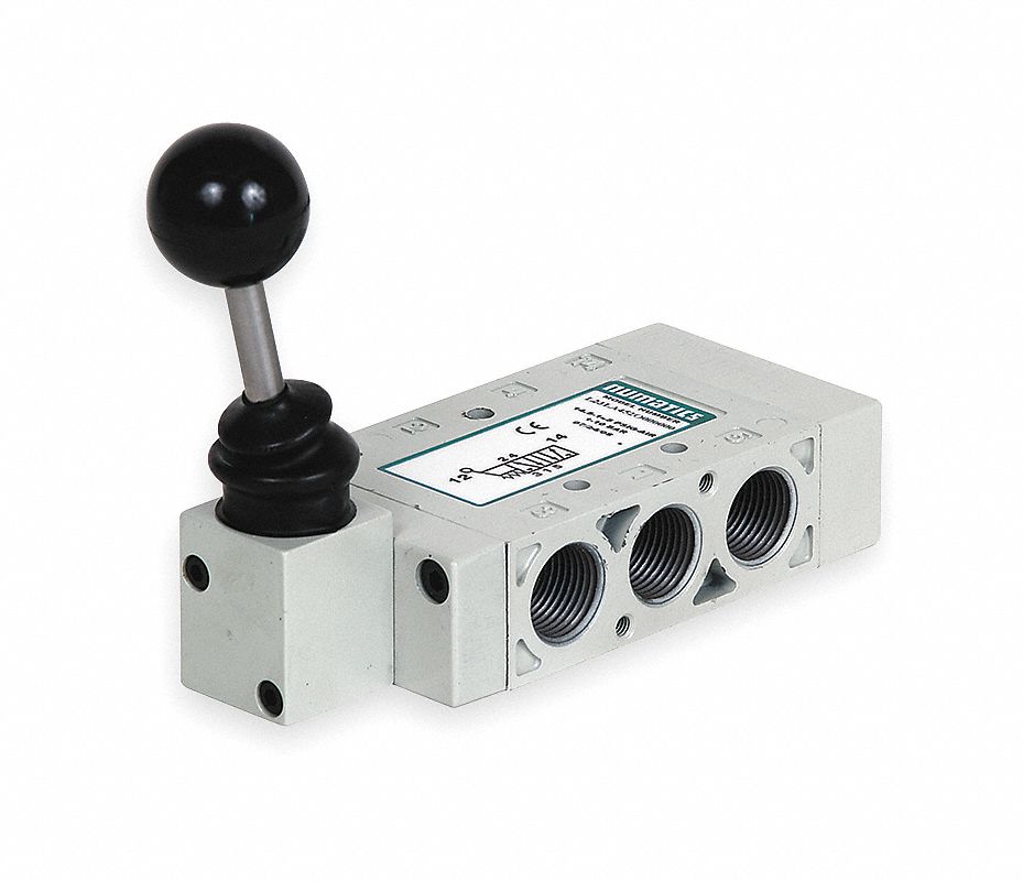 AVENTICS Válvula Manuales para Control del Aire, 3/8" con 4 Vias, 2 ...