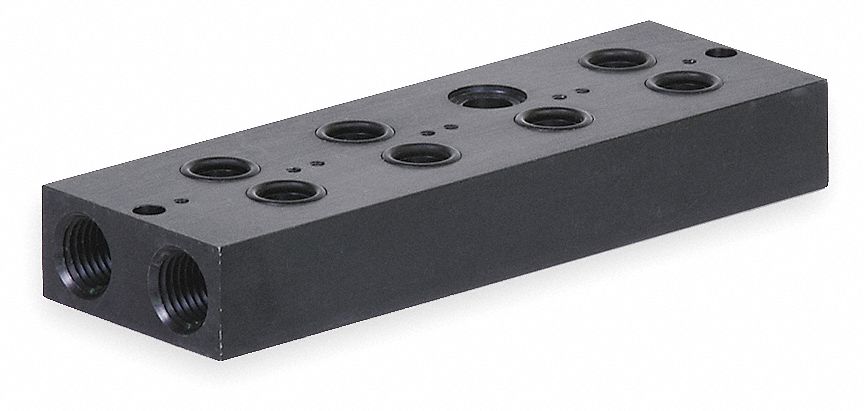 NUMATICS, For Series L01, 4 Valve Ports, Manifold Assembly - 3JDE9|241 ...