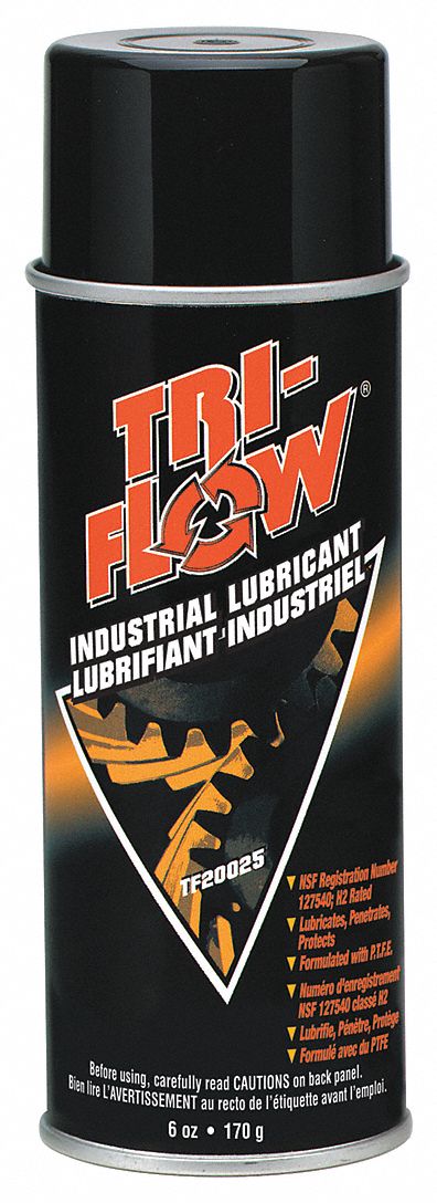 TRI-FLOW General Purpose Lubricant: -60° to 475°F, PTFE, 6 oz, Aerosol ...