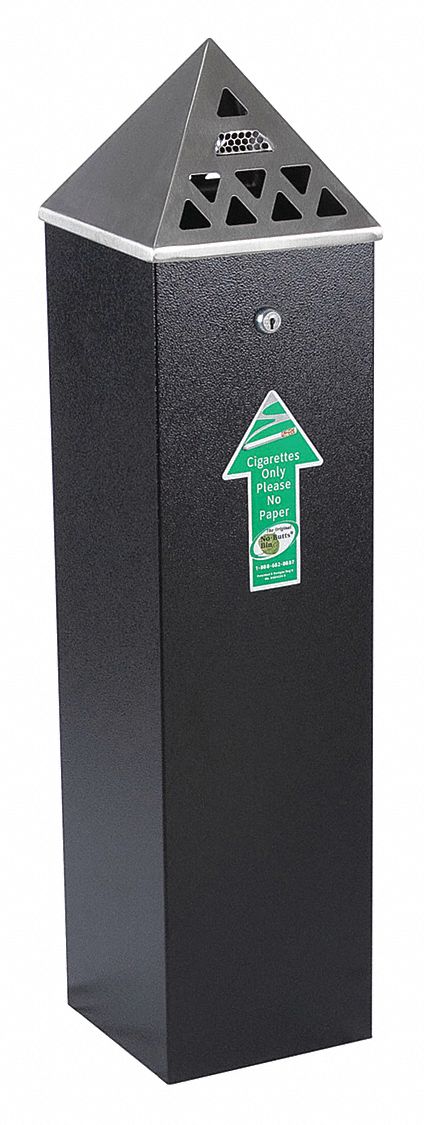 SMOKERS OASIS, 1 3/4 gal Capacity, 33 in Overall Ht, Cigarette ...