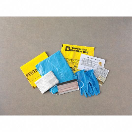 UNIMED MIDWEST INC, 1 pt Volume Absorbed Per Kit, Yellow, Spill Kit ...