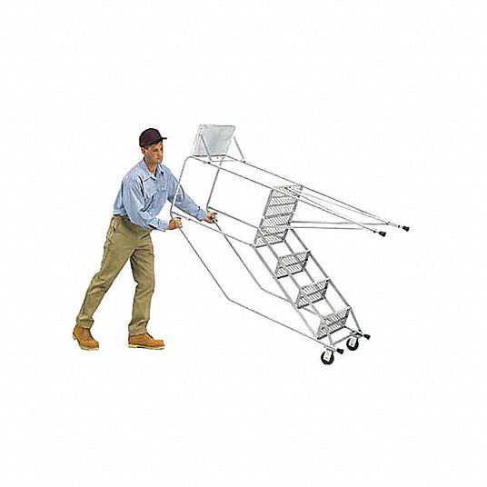 Rolling Ladder,Steel,60 In.H - Grainger