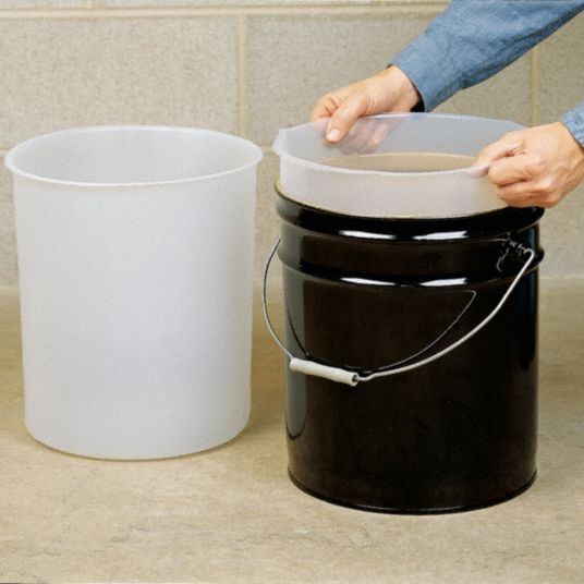 11 1/4 in Overall Dia, Clear, Pail Liner - 3JJN9|3JJN9 - Grainger