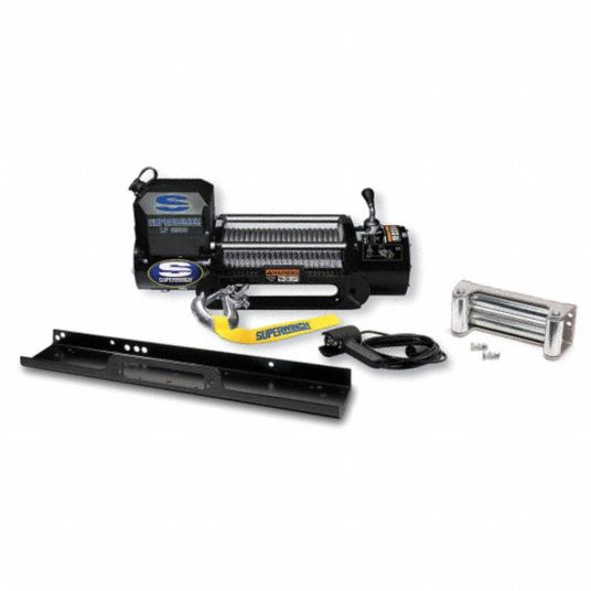12V DC Pulling Electric Winch with 3.5 fpm and 8500 lb 1st Layer Load ...