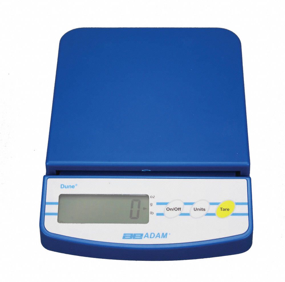 ADAM EQUIPMENT Compact Bench Scale: 2,000 g Capacity, 1 g Scale ...